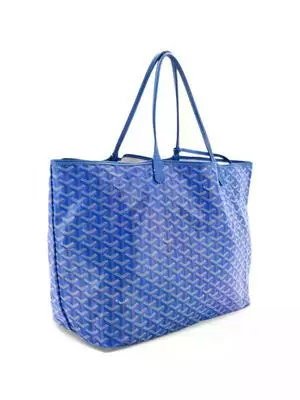 Goyard Saint Louis Coated Canvas Gm Tote Bag - Blue