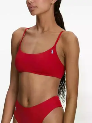 Polo Ralph Lauren Kennedy Logo-embroidered Bikini Top