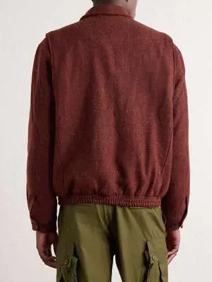Portuguese Flannel Aurelia Wool-tweed Blouson Jacket
