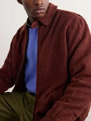 Portuguese Flannel Aurelia Wool-tweed Blouson Jacket
