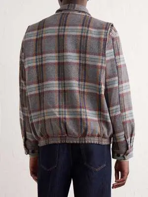 Portuguese Flannel Aurelia Felted Wool-twill Blouson Jacket