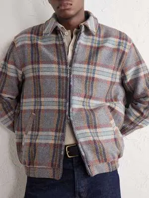 Portuguese Flannel Aurelia Felted Wool-twill Blouson Jacket