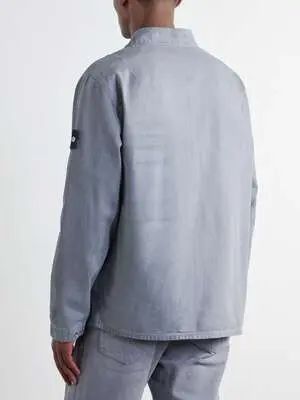 Stone Island Denim Corroded Bull Denim-tc Overshirt