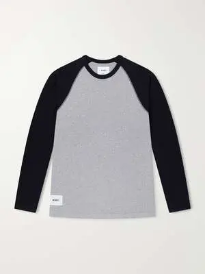 WTAPS® Ian Logo-embroidered Cotton-jersey T-shirt - Gray