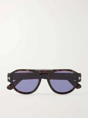 TOM FORD Pablo-02 Round-frame Acetate Sunglasses - Brown