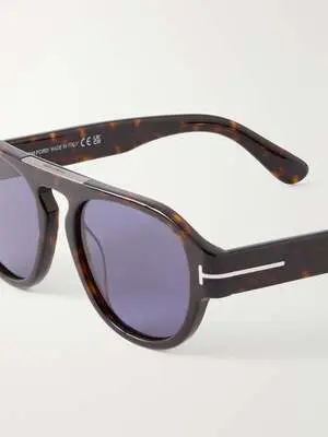 TOM FORD Pablo-02 Round-frame Acetate Sunglasses