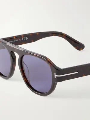 TOM FORD Pablo-02 Round-frame Acetate Sunglasses