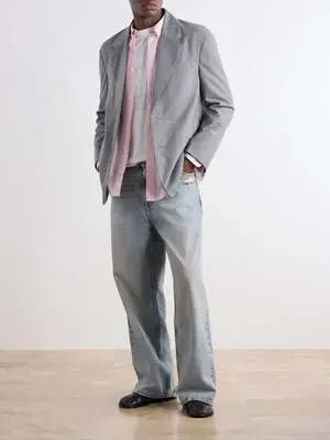 Our Legacy Vast Cut Wide-leg Distressed Jeans