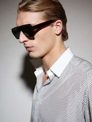 TOM FORD Sean-02 Rectangular-frame Tortoiseshell Acetate Sunglasses