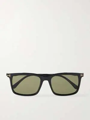 TOM FORD Lee-02 Square-frame Acetate And Titanium Sunglasses - Black