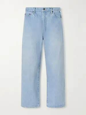 WTAPS® Blues Wide-leg Logo-embroidered Jeans - Blue