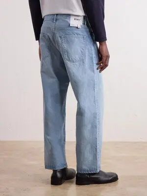 WTAPS® Blues Wide-leg Logo-embroidered Jeans