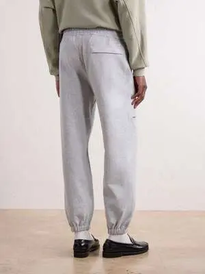 WTAPS® Tapered Logo-embroidered Cotton-blend Jersey Sweatpants