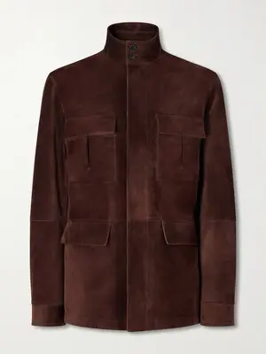 Zegna Suede Jacket - Brown