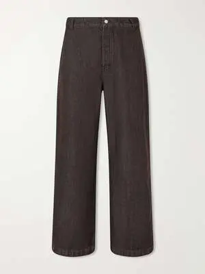Officine Générale Nemir Straight-leg Garment-washed Jeans - Brown