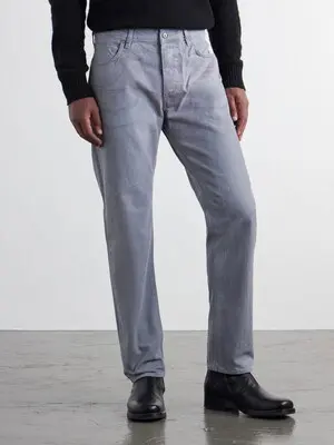Stone Island Denim Straight-leg Corroded Bull Denim-tc Jeans - Gray