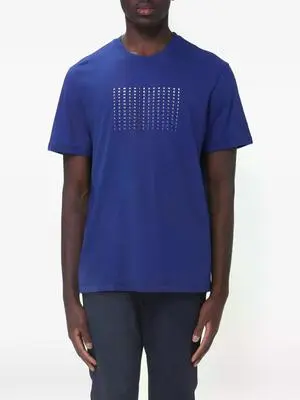 Armani Exchange Logo-print Cotton T-shirt - Blue