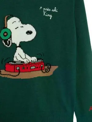 MC2 SAINT BARTH Snoopy-embroidered Wool Sweater