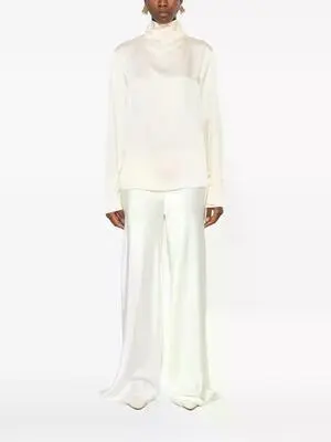Andamane Open-back High-neck Blouse