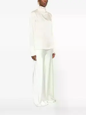 Andamane Open-back High-neck Blouse