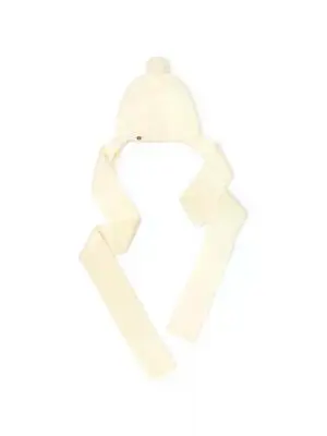 A BATHING APE Baby Milo Hood Scarf - Neutrals