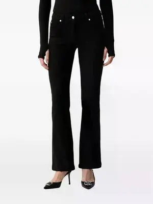 SILVIAN HEACH Mid-rise Flared Jeans - Black
