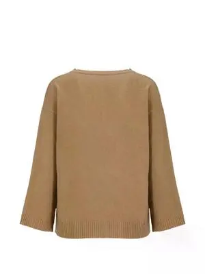 KANGRA Button-detail Crew-neck Sweater