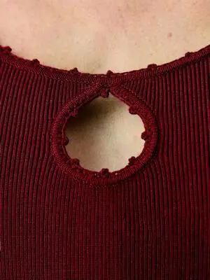 SILVIAN HEACH Cut-out Ribbed Sweater