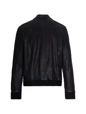 DFOUR Leather Zip-up Jacket
