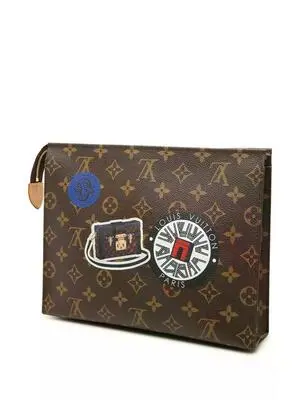 LOUIS VUITTON 2016 Monogram World Tour Toiletry Pouch 26 Clutch Bag