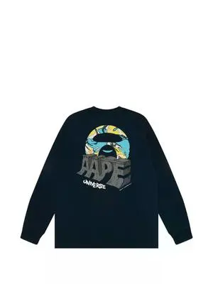 AAPE BY *A BATHING APE Moonface Graphic Long-sleeve T-shirt