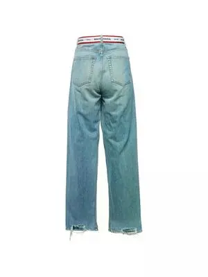 Balenciaga Unifit Distressed Wide-leg Jeans