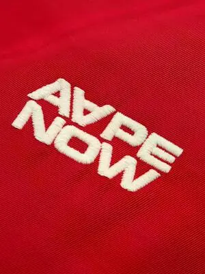 AAPE BY *A BATHING APE Aapenow Moonface Bomber Jacket - Red