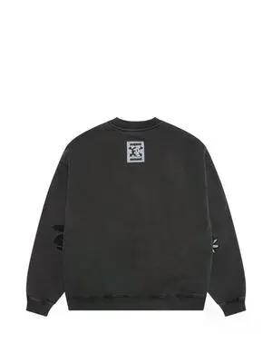AAPE BY *A BATHING APE Erased Embroidered-logo Sweatshirt