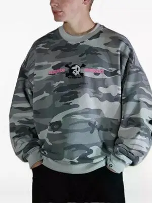 AAPE BY *A BATHING APE X Erased Camouflage-print Sweatshirt