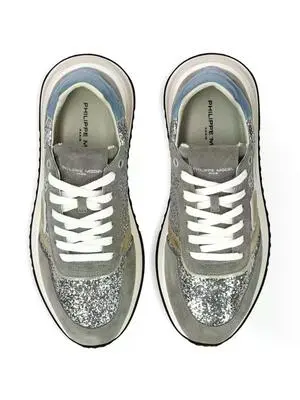 Philippe Model Tropez 2.1 Glitter-embellishment Sneakers