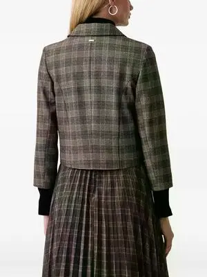 FRACOMINA Check-pattern Cropped Jacket