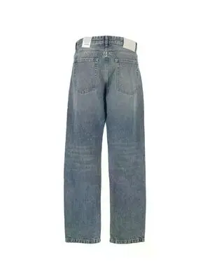 ICON DENIM LOS ANGELES Faded Straight-leg Jeans - Blue