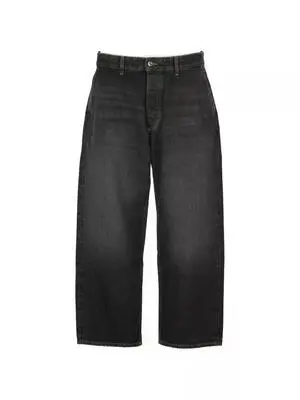 ICON DENIM LOS ANGELES Faded Wide-leg Jeans - Black