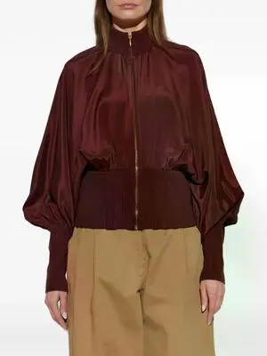 Zimmermann Clash Silk Bomber Jacket