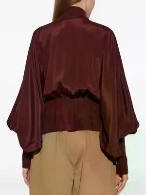Zimmermann Clash Silk Bomber Jacket