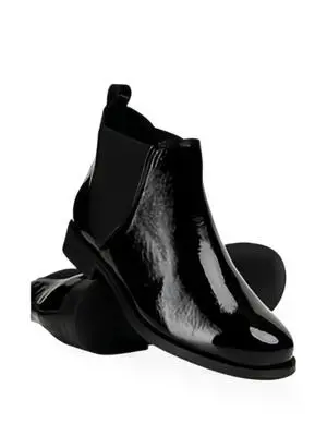 Christian Lacroix Patent-finish Chelsea Boots