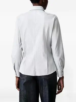 Sisley Pleated Long-sleeve Shirt