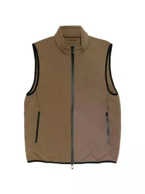 Emporio Armani Chevron Quilt Essential Gilet - Green