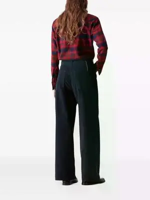 FORTELA Jaron Wide-leg Corduroy Trousers - Blue