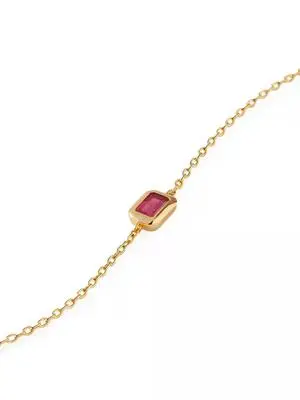 EDGE OF EMBER Deco Birthstone Ruby Bracelet