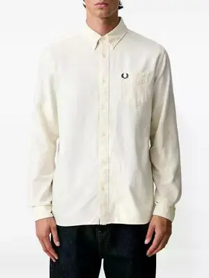 Fred Perry Oxford Logo-embroidered Button-down Shirt