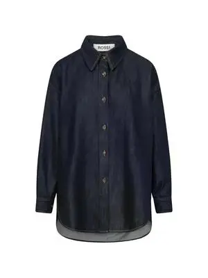 ROSSI Button-up Denim Shirt - Blue