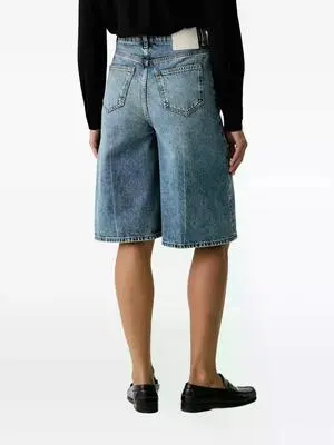 Sisley Pressed-crease Denim Shorts