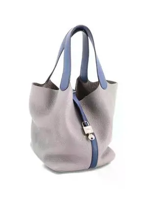Hermès Bicolor Picotin Lock Bag Clemence With Swift Mm Bucket Bag - Blue
